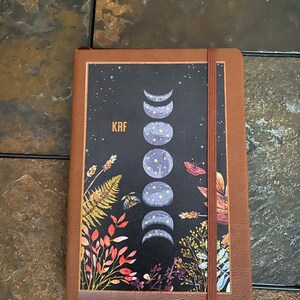 Custom Swan Illustration Rustic Journal Gift, Leather Diary, Bird ...