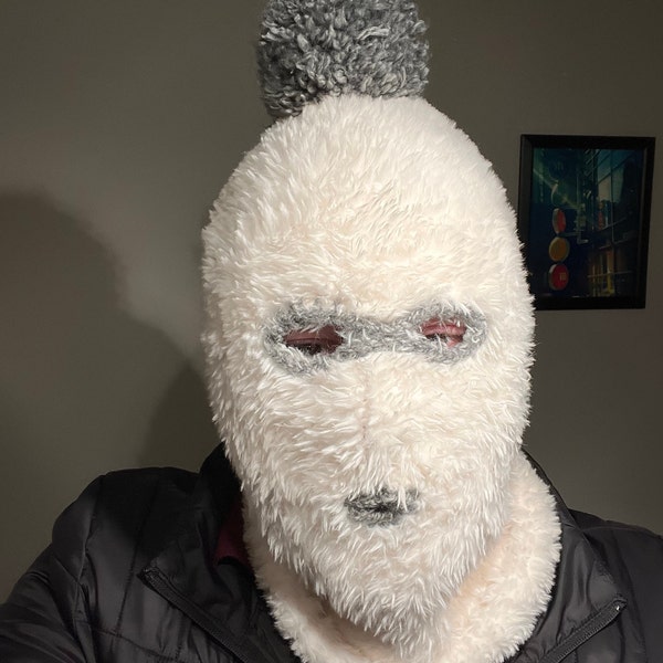 Burgandy Beige Ski Mask Balaclava Single Layer 3 Hole - Etsy