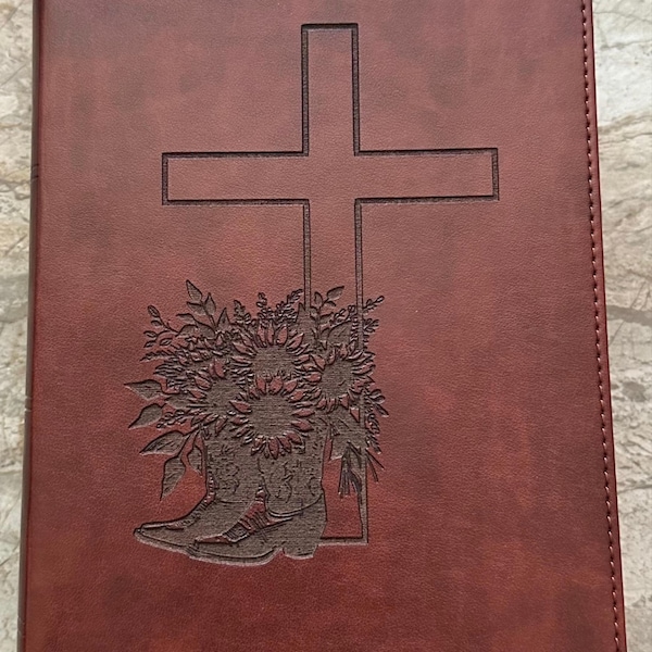 Hunter Fisher Leather Bible | Personalized Leather Bible | Engraved ...