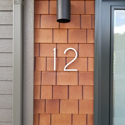 THIN MODERN White House Numbers, 8 Inch, 12 Inch, Front Door Numbers - Etsy