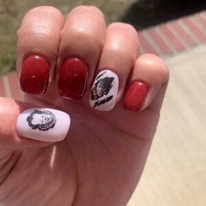 Drip Happy Face Smile Nail Decals for Acrylic and Press on Nail Art ...