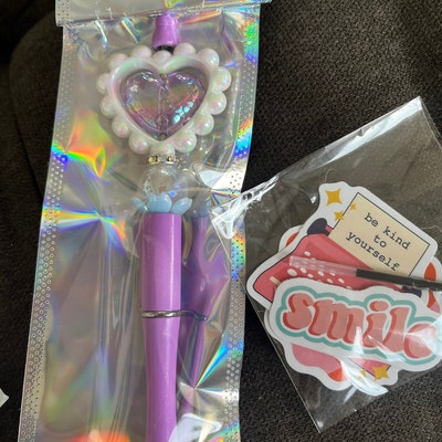 Character Pens Blue Alien Inspired Pen Focal Pens Custom Pens Stitch ...