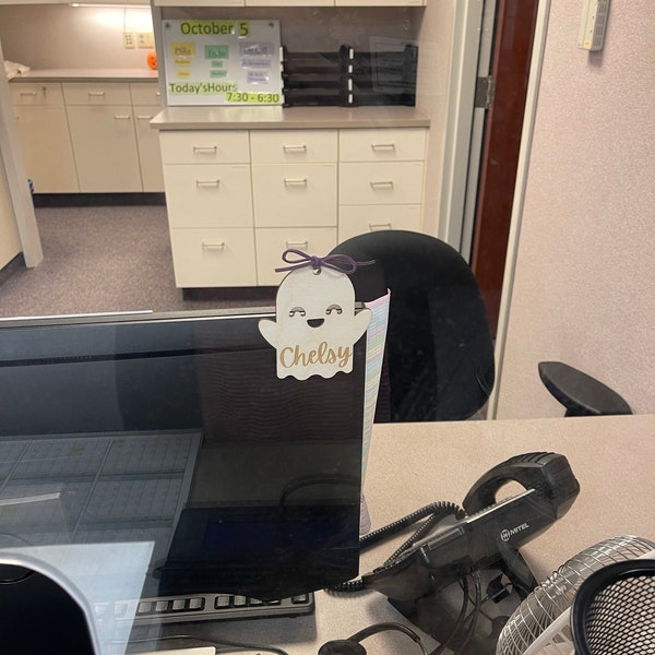 Ghost Tag Halloween Tags Name Tags Halloween Bucket Tags Custom Name ...