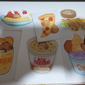 Capy Cup Noodles Sticker | Etsy