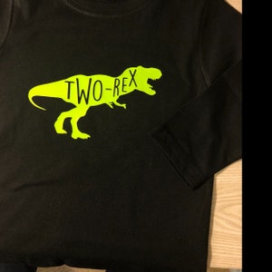 Two-rex, Second Birthday, Two, Dinosaur, T-rex SVG, PNG, Studio3 Files ...