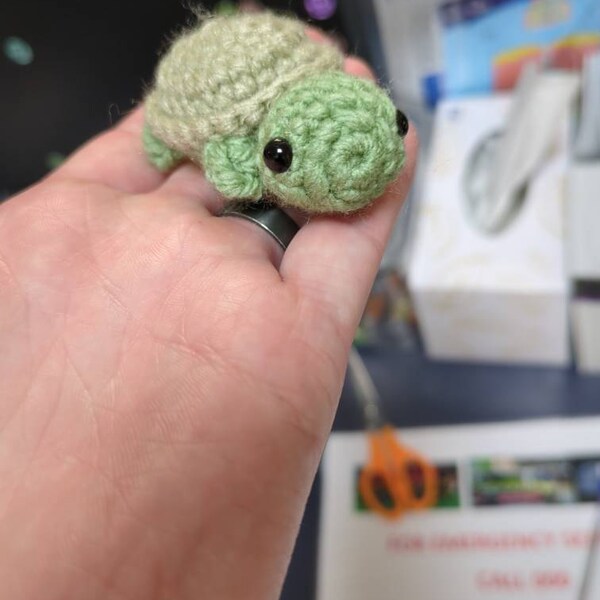 No-sew Turtle Crochet Pattern. No Sew Amigurumi Turtle. Mini Crochet ...