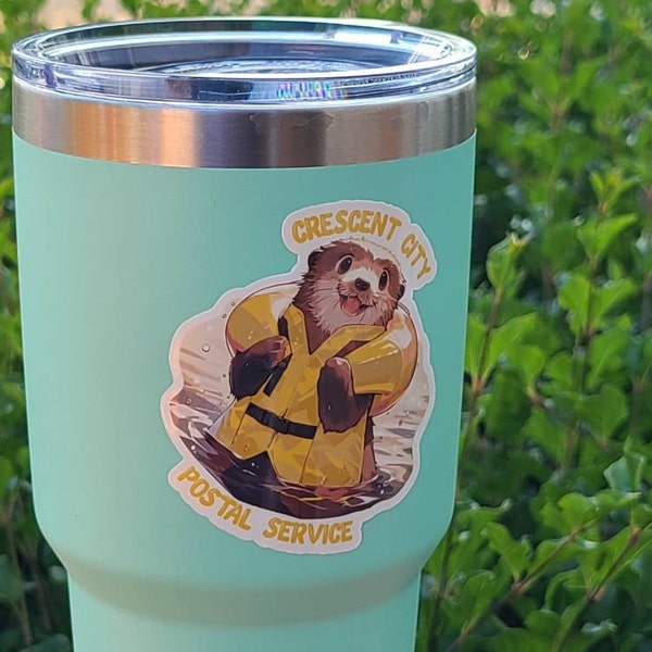 Crescent City Otter Sticker | Lunathion Postal Service - Etsy