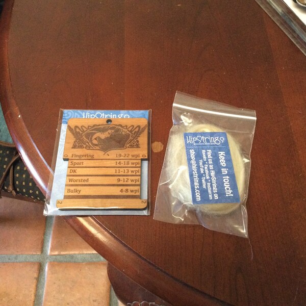 Spinners Control Card/ WPI Tool Cherry Veneer - Etsy