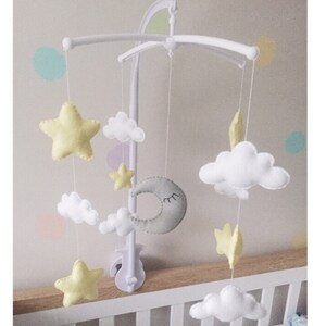Elephant mobile baby cot mobile star moon elephant baby | Etsy