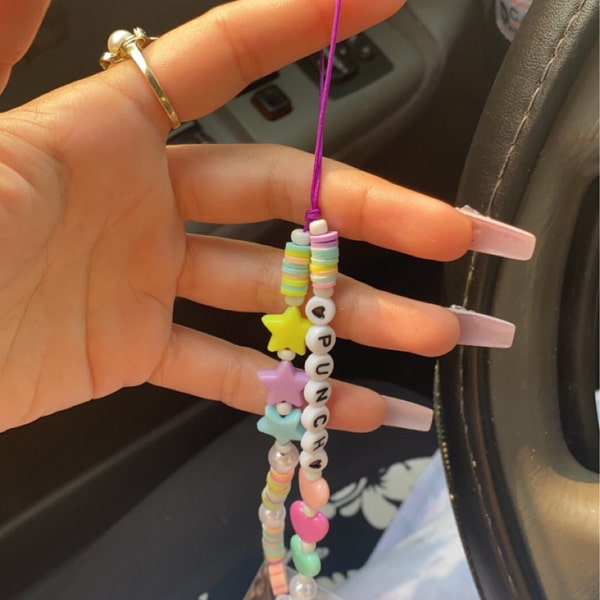 Cute & Girly Personalized Phone Charm - Etsy
