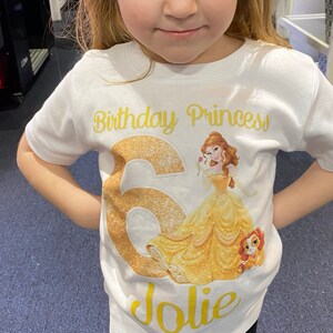 Disney Princesses Birthday Shirt | Etsy