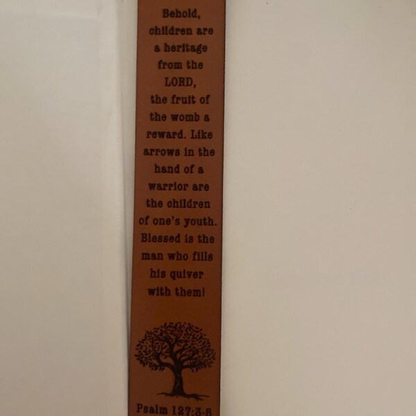 Leather Bible Bookmark Personalized Christian Gifts for Men Husband ...
