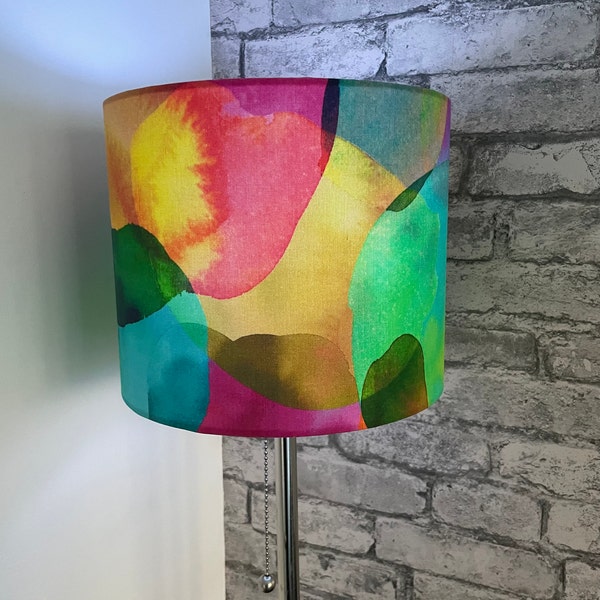 Abstract Lamp Shade Rainbow Lamp Home Decor Yellow Lampshade Table Lamp ...