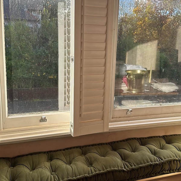 Window Seat Cushion Hand Tufted Bay Window Custom Bench Cushion With ...