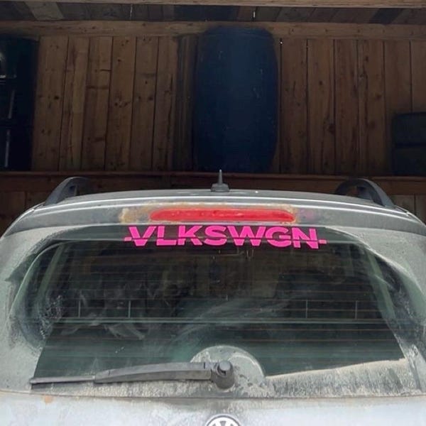 VLKSWGN Sticker Volks Wagen Vinyl Decal Car Decor | Fast Shipping From ...