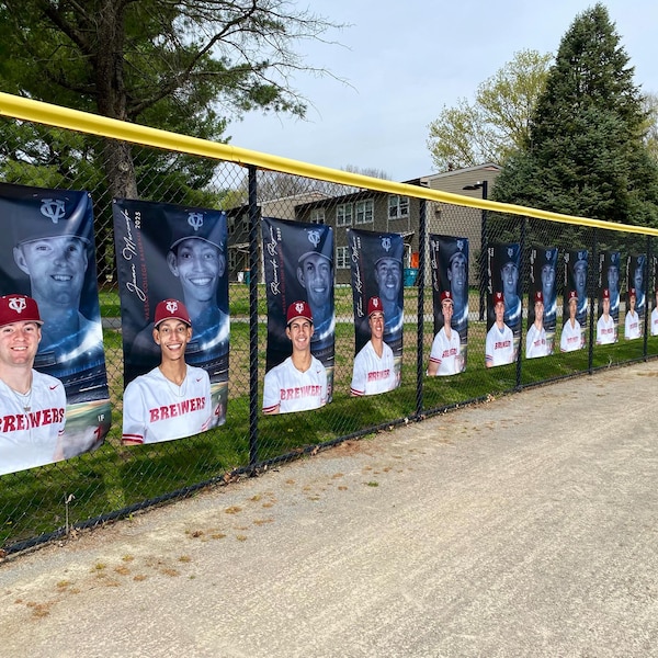 Custom-printed Vinyl Baseball Banner, Weatherproof High School Senior ...