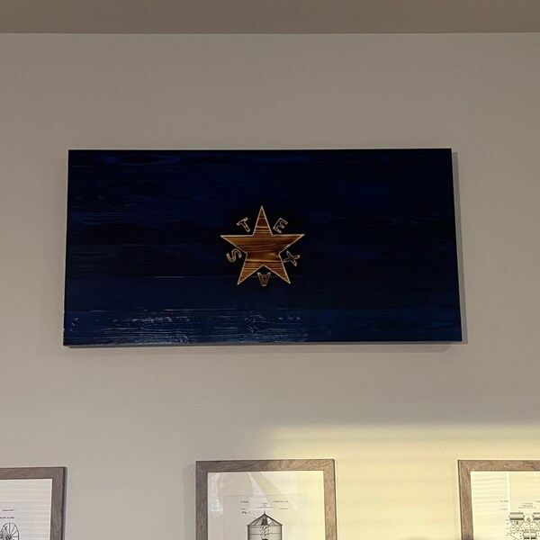 First Official Flag of the Republic of Texas - Etsy