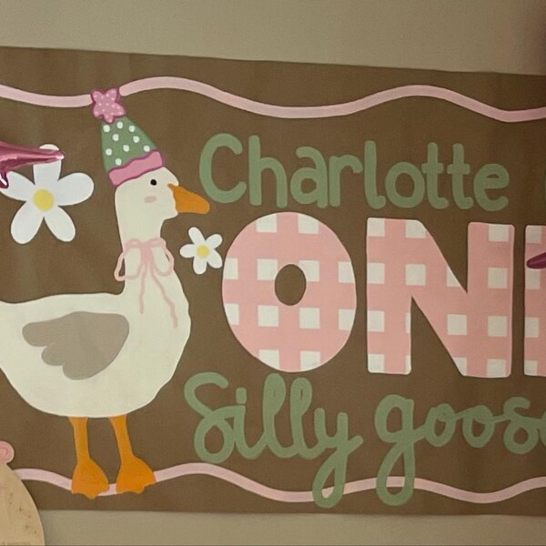 Silly Goose Daisy Birthday Banner - Etsy