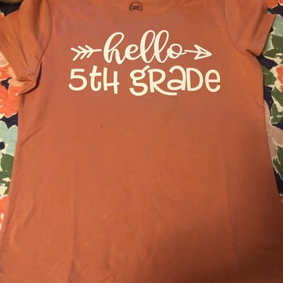 Hello 5th Grade Svg, Hello Fifth Grade Svg, 5th Grade Svg, Fifth Grade ...