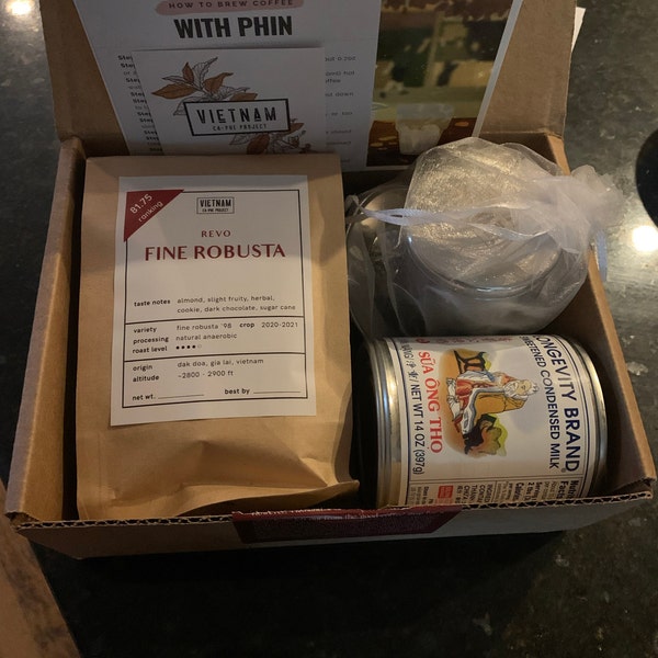 Handmade Ceramic Vietnamese Coffee Filter (phin) + Espresso Cup | Brown ...