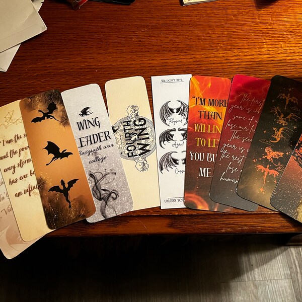 ACOTAR Series Bookmarks L ACOTAR Quotes - Etsy