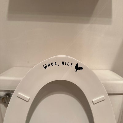 Whoa, Nice Cck Toilet Seat Decal - Etsy