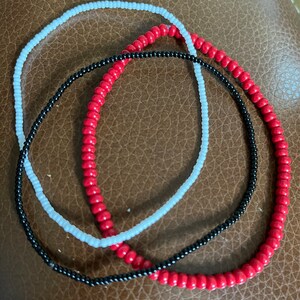 Light Blue Beaded Anklet Set Beach Anklet Boho Anklet - Etsy