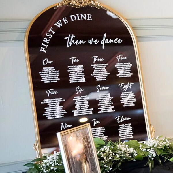 ARCH Seating Chart • ARCH Table Plan • 4 Pre-designed Templates • Vinyl ...