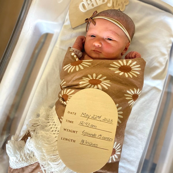 Birth Announcement Sign, Baby Name Sign for Hospital, Baby Announcement ...