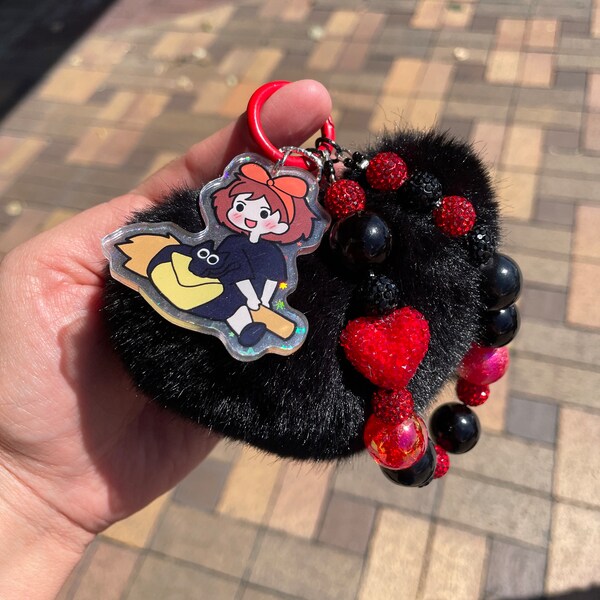 My Neighbor Totoro Soot Sprite Faux Fur Plushie Coin Purse Bag Charm - Etsy