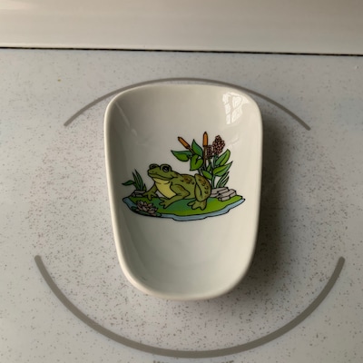 Ceramic Spoon Rests With a Cute Frog 5 Long and 3 1/2 Inches Wide at ...