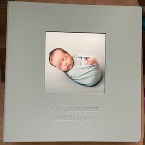 12x12 Velvet Scrapbook Album Rustic Personalized Family Photo | Etsy