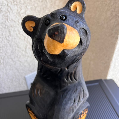 Chainsaw Carved Rail Bear - Etsy