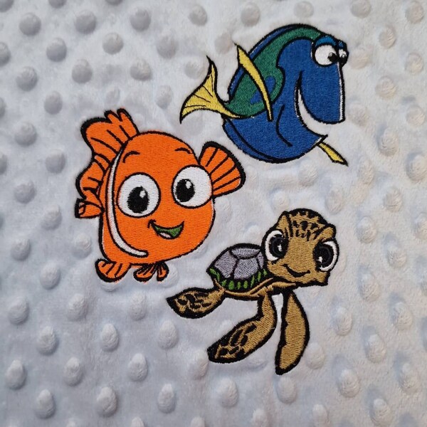 Nemo Embroidery Design - 4 Designs Instant Download Finding Nemo ...