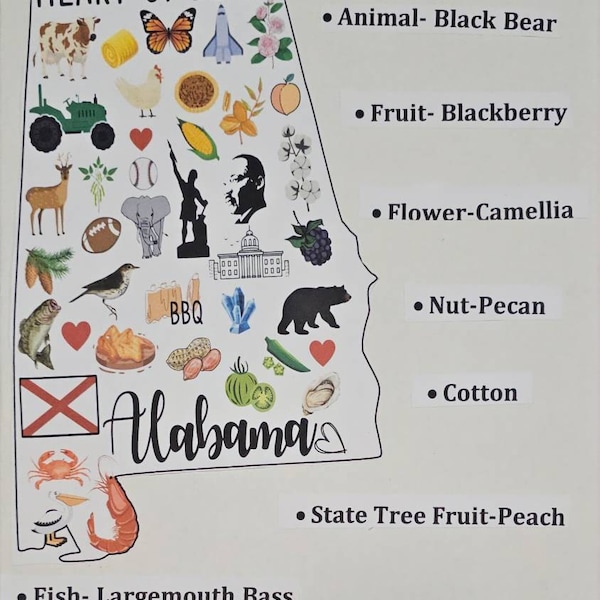 Alabama PNG, State of Alabama Symbol Digital Download, the Cotton State ...