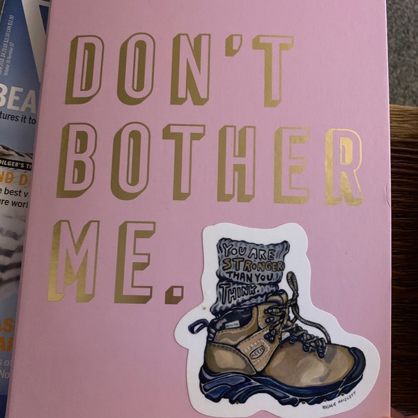 Hiking Boot Sticker - Waterproof - Etsy