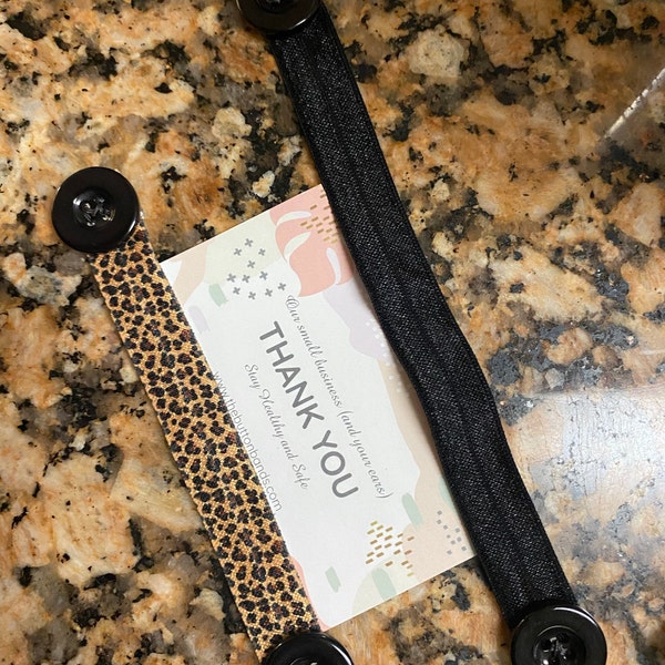 Ear Savers for Face Masks, Elastic Face Mask Extensions With Button for ...