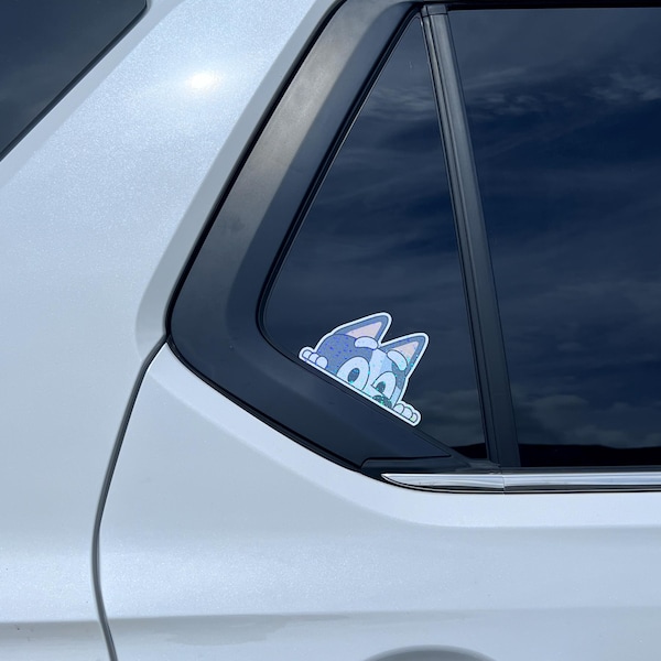 Bluey Friends Holographic Sticker Water Resistant Sticker Water Bottle ...