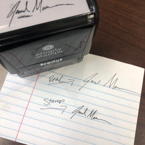 Custom Name Stamp | Self Inking Signature Stamp | Upload Your Signature ...