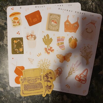 12 Pcs Sticker Sheet berry Romance 114 Bullet Journal Sticker ...