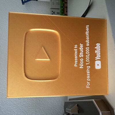 Full Custom Youtube Play Button Plaque Personalized FAN ART - Etsy