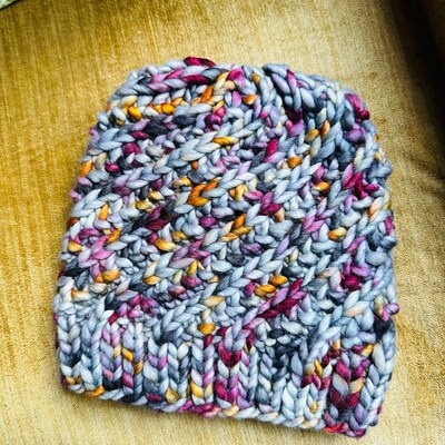 KNITTING PATTERN the Gales of November Hat, Super Bulky Knit Hat ...