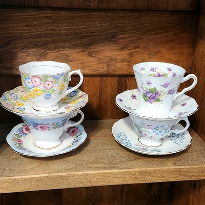 Vintage Afternoon Tea Sets, Cup & Saucer, Mix and Match, Garden Tea ...