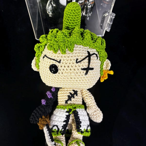 Zoro Crochet Doll Pattern: One Piece Anime Amigurumi (PDF Pattern) - Etsy