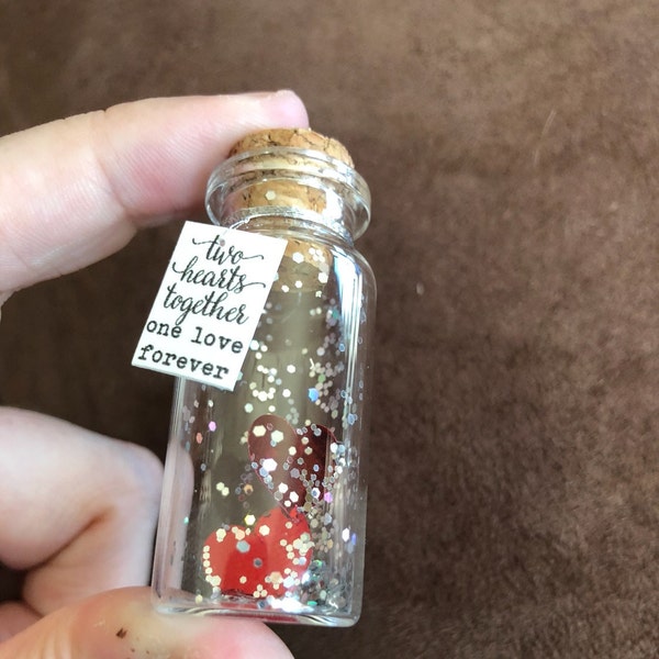 Two Hearts Together - One Love Forever. Message in a Bottle ...