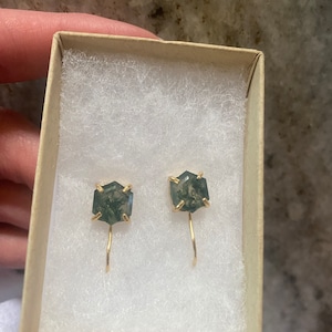 Natural Dark Red Ruby Earring, Deep Red Genuine Ruby Studs, Raw Ruby ...