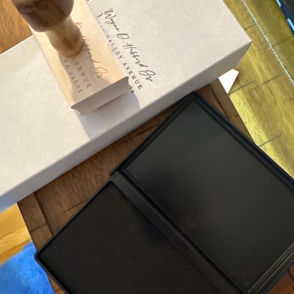 Minimalist Return Address Stamp, Personalized Address Stamper ...