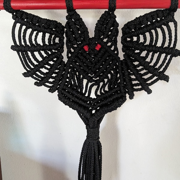 PDF Bat Macrame , Witchy Decorations, Goth Aesthetic, Digital Pattern ...