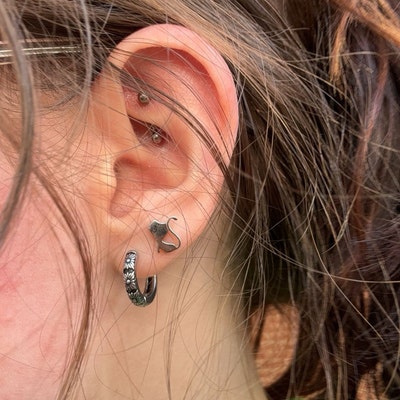 Titanium Leaf Ear Cuffs Nature Jewelry Cuff Earrings for Her - Etsy