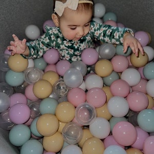 Set of Coloured Balls Ball Pit Ball Pit Kids Ball Pit - Etsy Canada